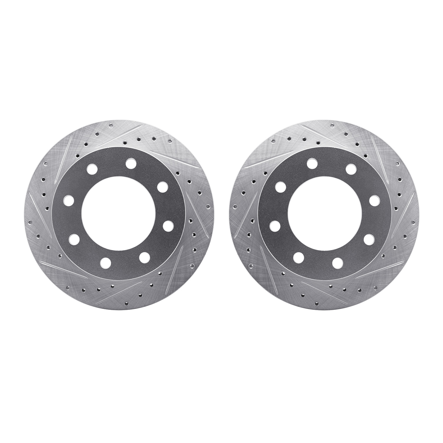 1999 Chevrolet Silverado 2500 DFC Rotors-Drilled and Slotted-Silver