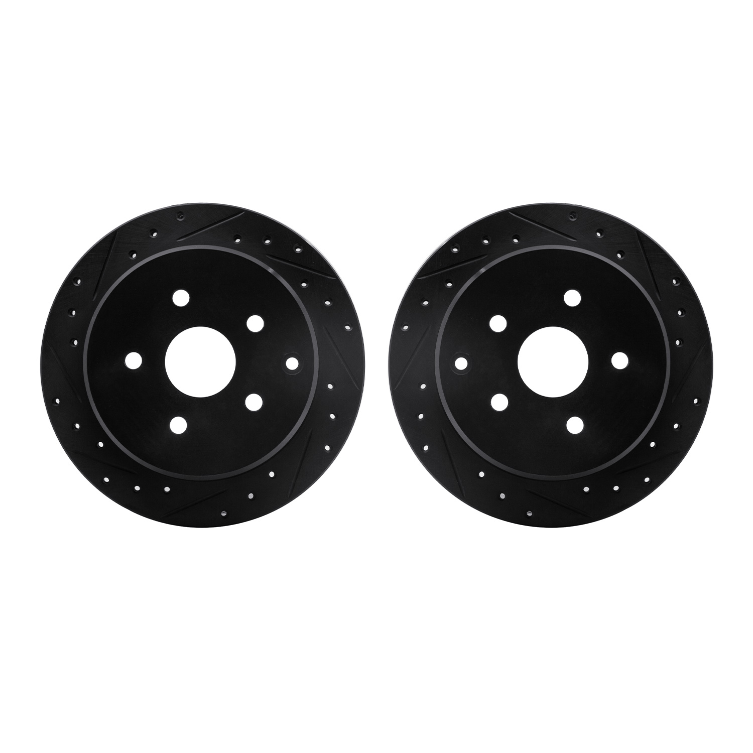 1992 Toyota Supra DFC Rotors-Drilled and Slotted-Black