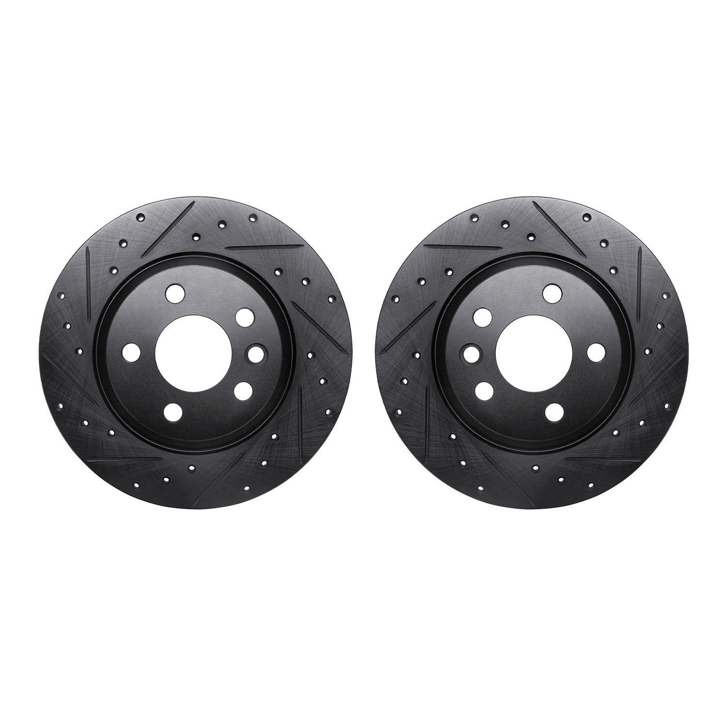 2001 Volkswagen EuroVan DFC Rotors-Drilled and Slotted-Black