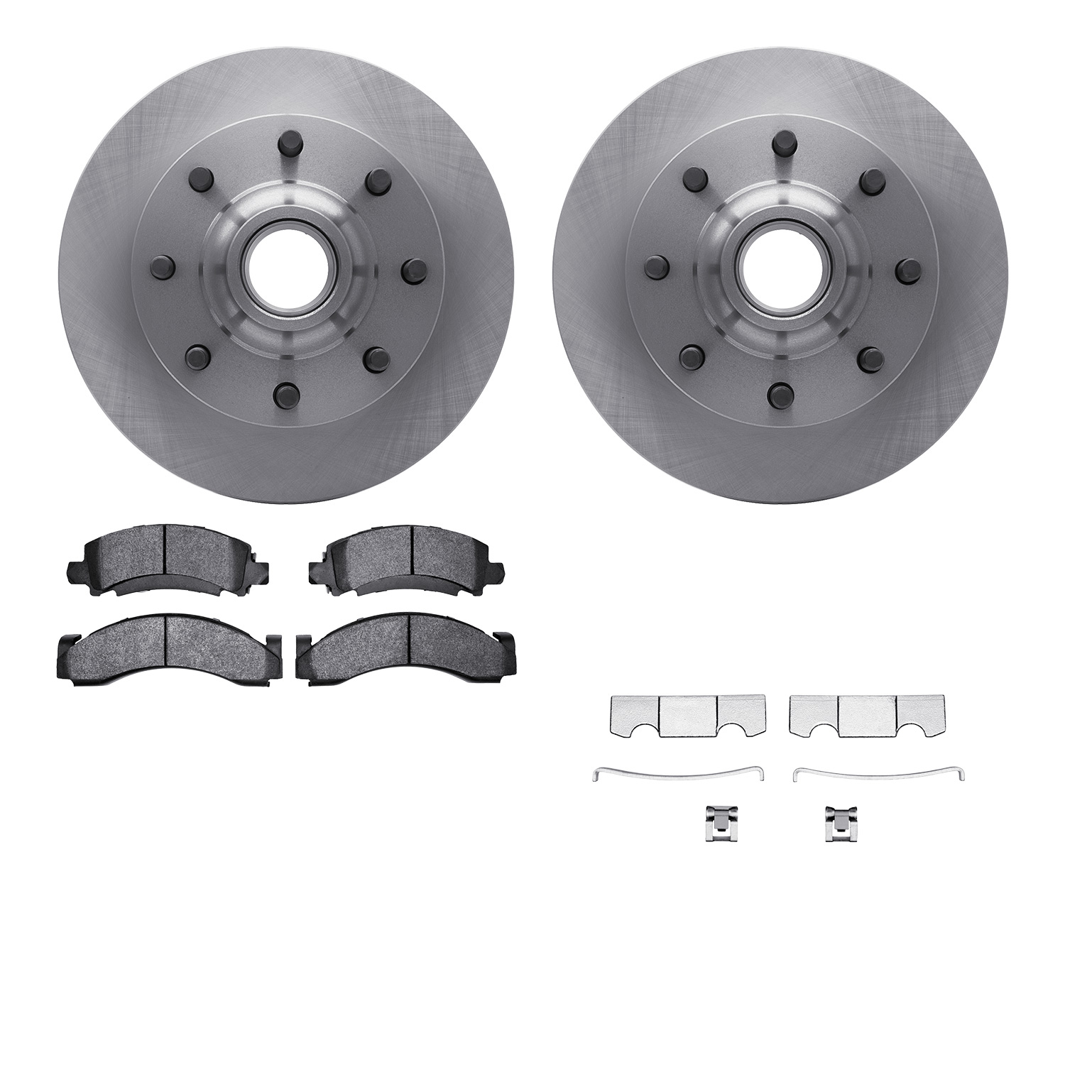 1975 Chevrolet P30 DFC Rotors with 5000 Advanced Brake Pads includes ...