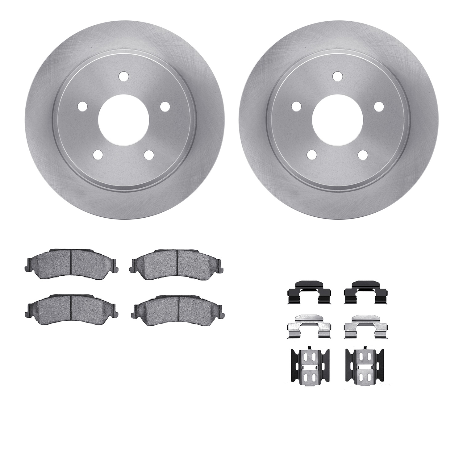 2001 Chevrolet S10 DFC Rotors with Heavy Duty Brake Pads includes Hardware