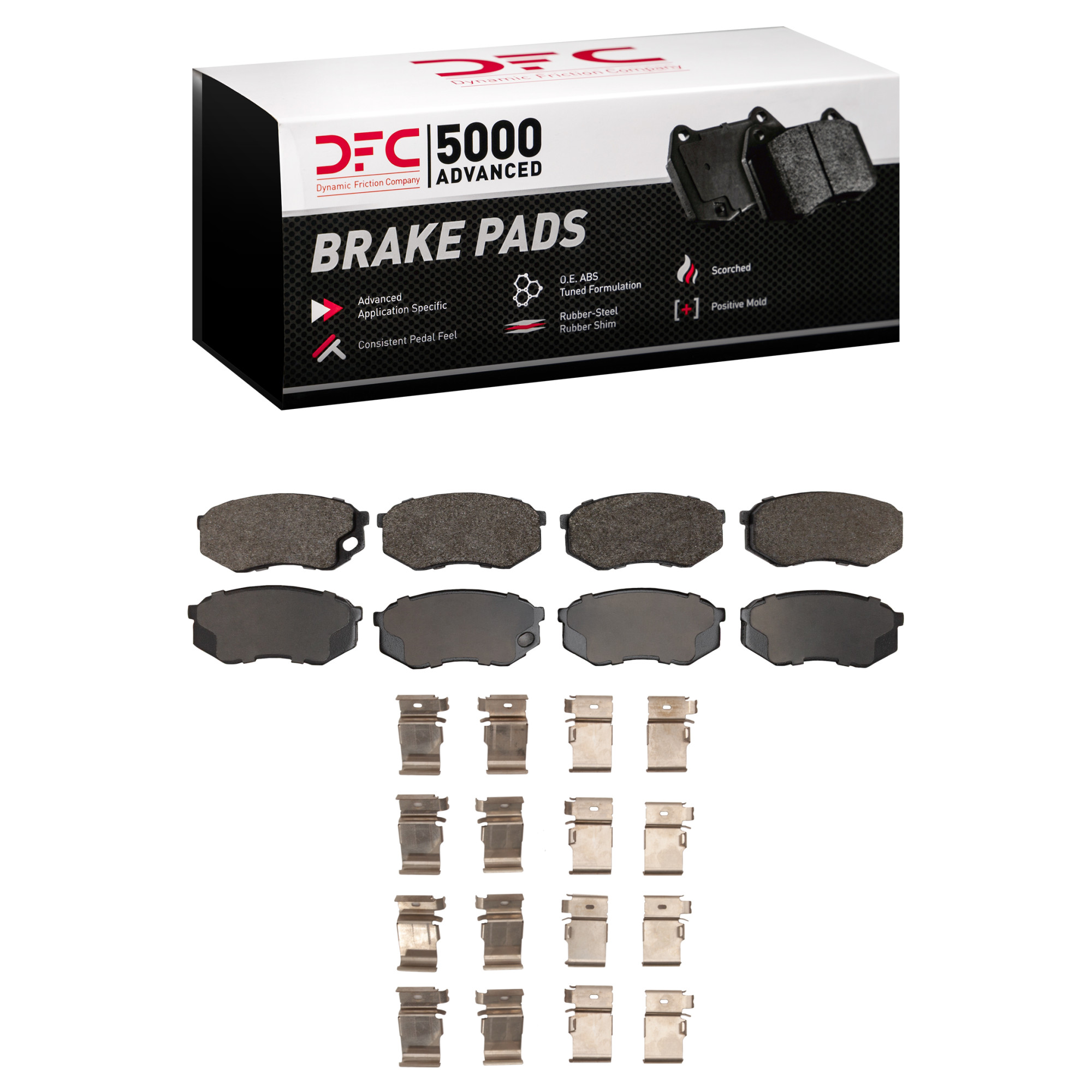 2003 Mitsubishi Fuso FE-SP DFC 5000 Advanced Brake Pads - Semi Metallic ...