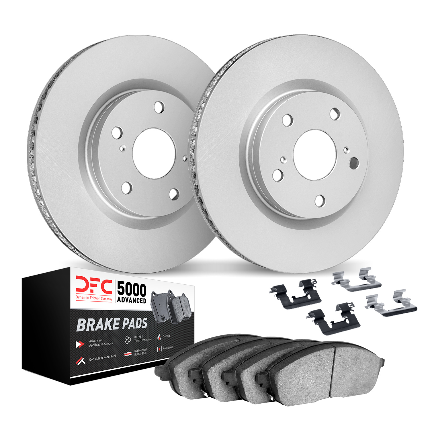 1997 Ford Probe DFC Geospec Rotors with 5000 Advanced Brake Pads ...