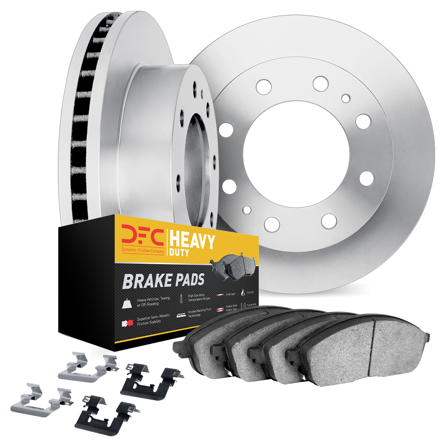 1977 Chevrolet P30 DFC Rotors with Heavy Duty Brake Pads includes Hardware
