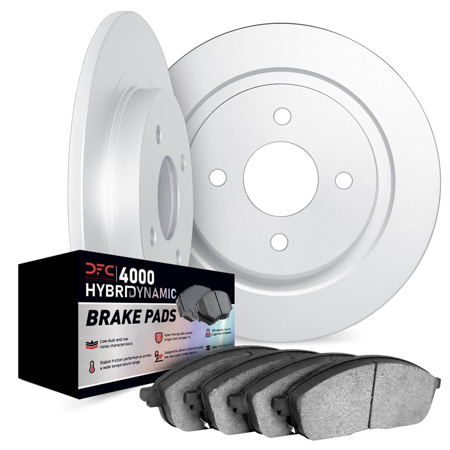 1993 Alfa Romeo Spider DFC Rotors with 4000 HybriDynamic Brake Pads