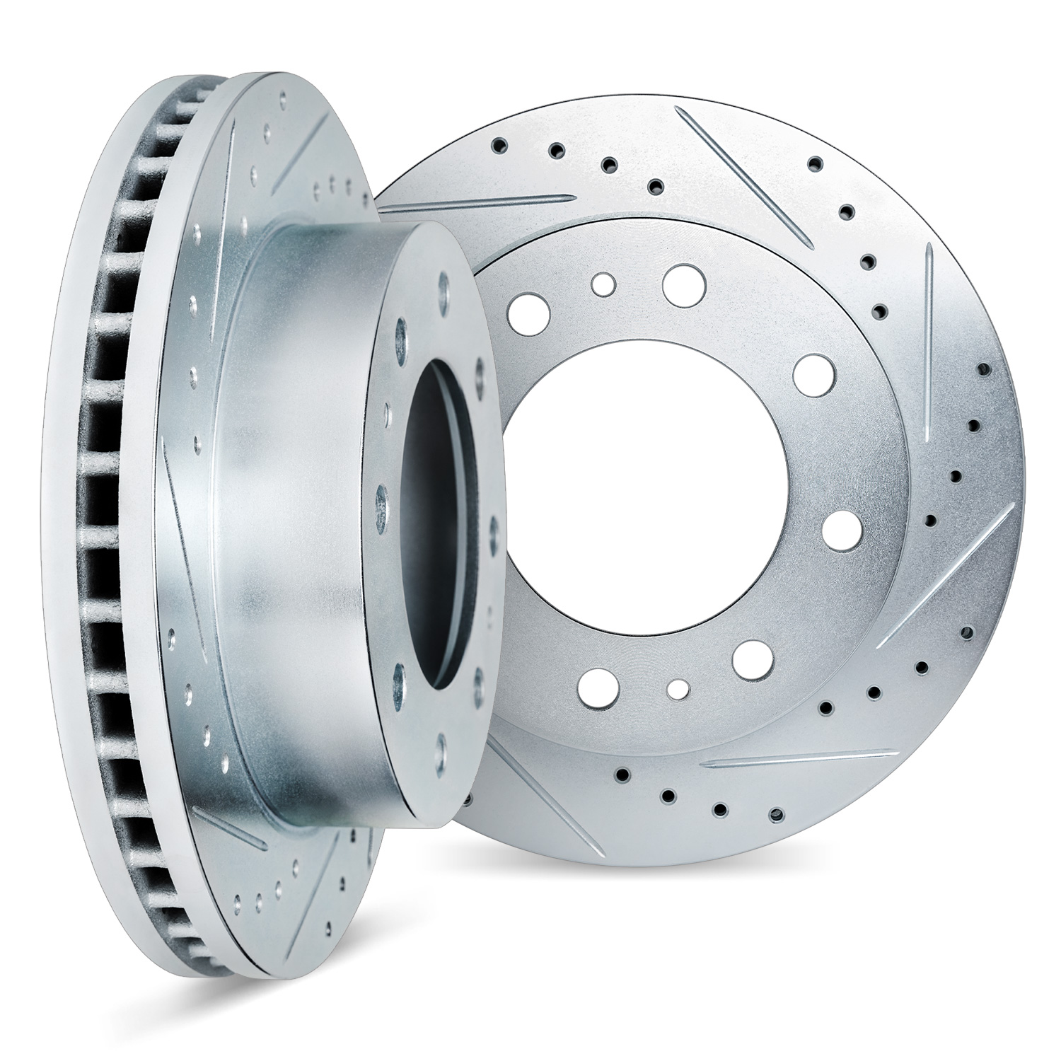 1974 Chevrolet G30 Van DFC Rotors-Drilled and Slotted-Silver