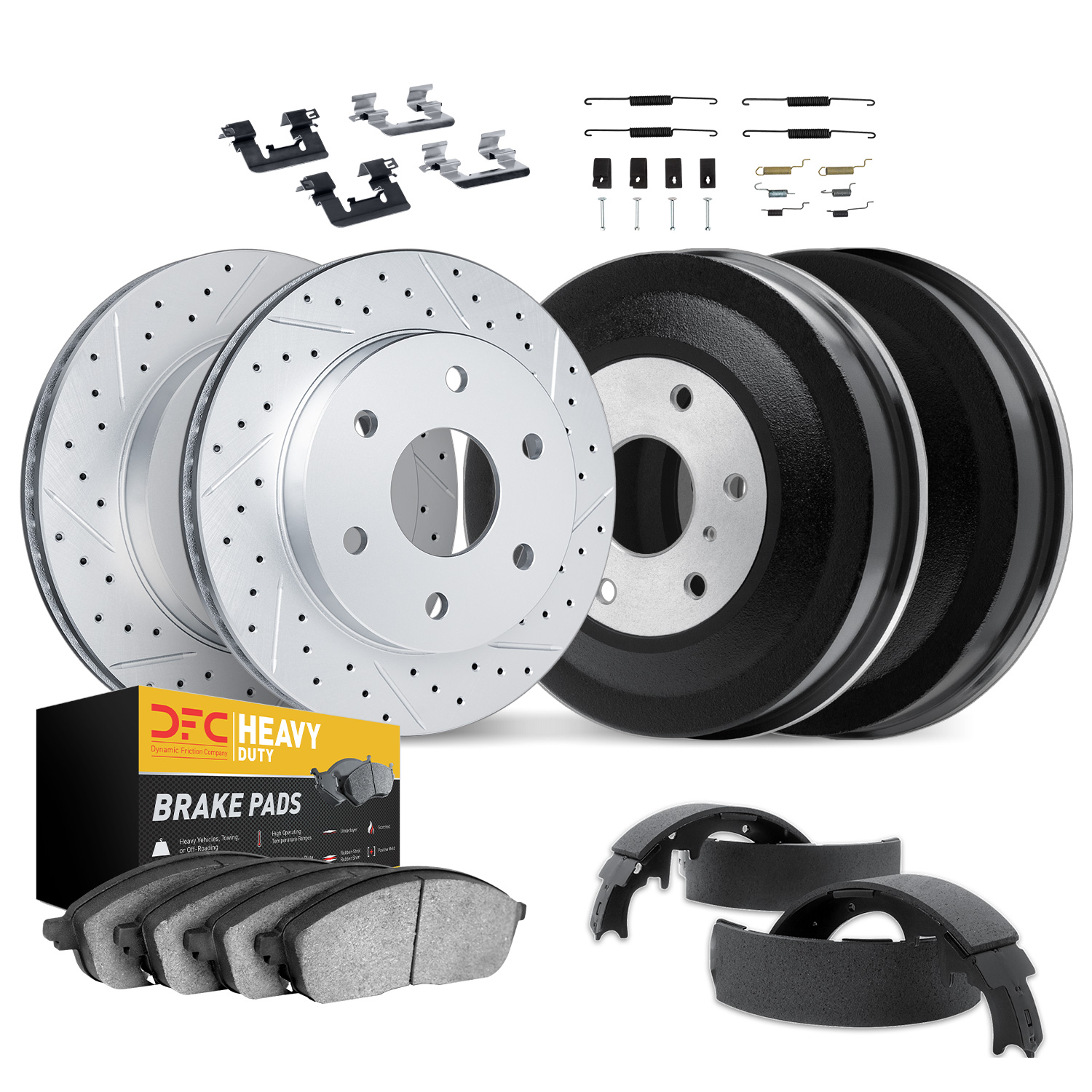 2007 GMC Sierra 1500 DFC Geoperformance Rotors-Drilled and Slotted with ...