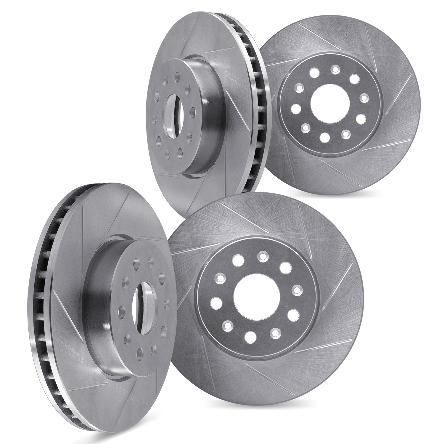 2021 Subaru WRX STI DFC Rotors-Slotted-Silver