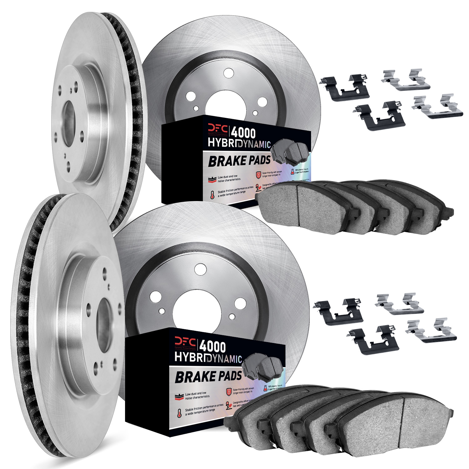 2013 Lexus IS250 DFC Rotors with 4000 HybriDynamic Brake Pads includes ...