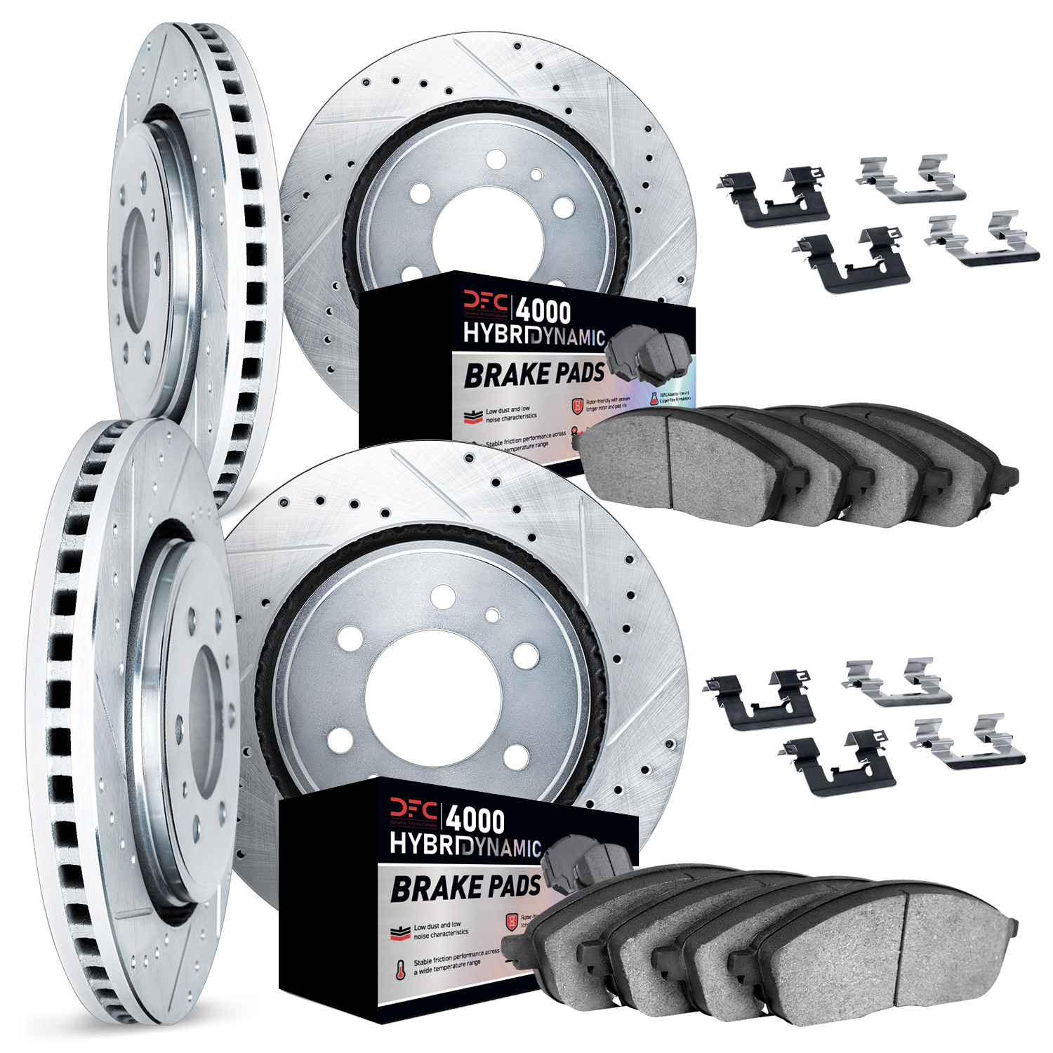 2000 Isuzu Amigo DFC Rotors-Drilled and Slotted-Silver with 4000 ...