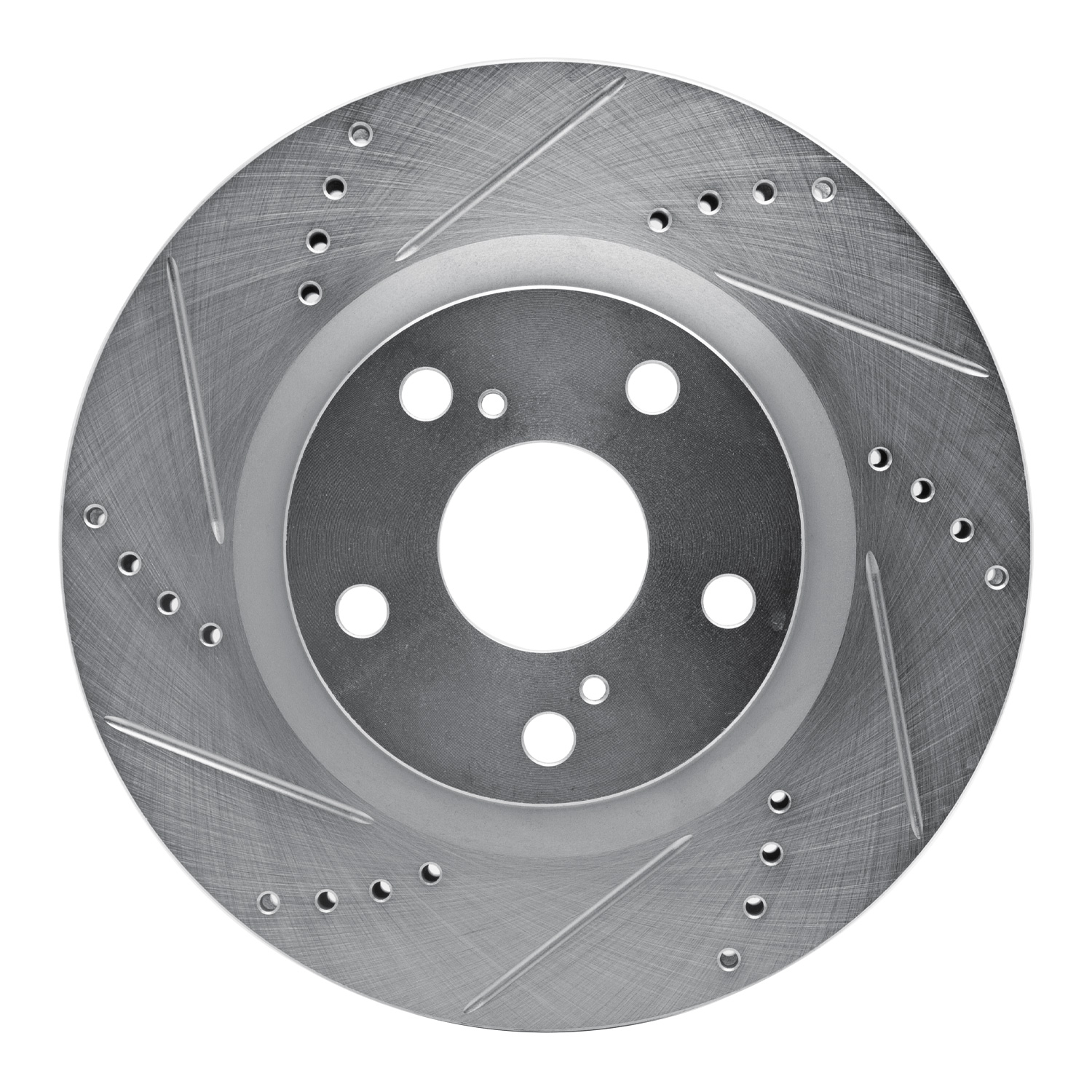 2021 Land Rover Defender 90 DFC Brake Rotor - Drilled and Slotted - Silver
