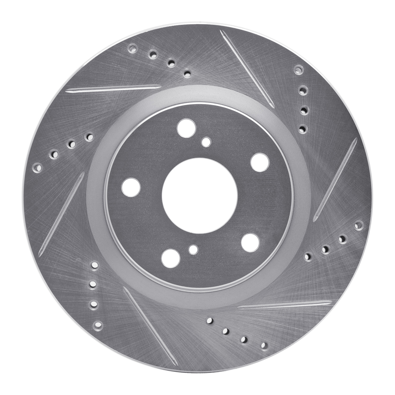 2022 Volkswagen Tiguan DFC Brake Rotor - Drilled and Slotted - Silver