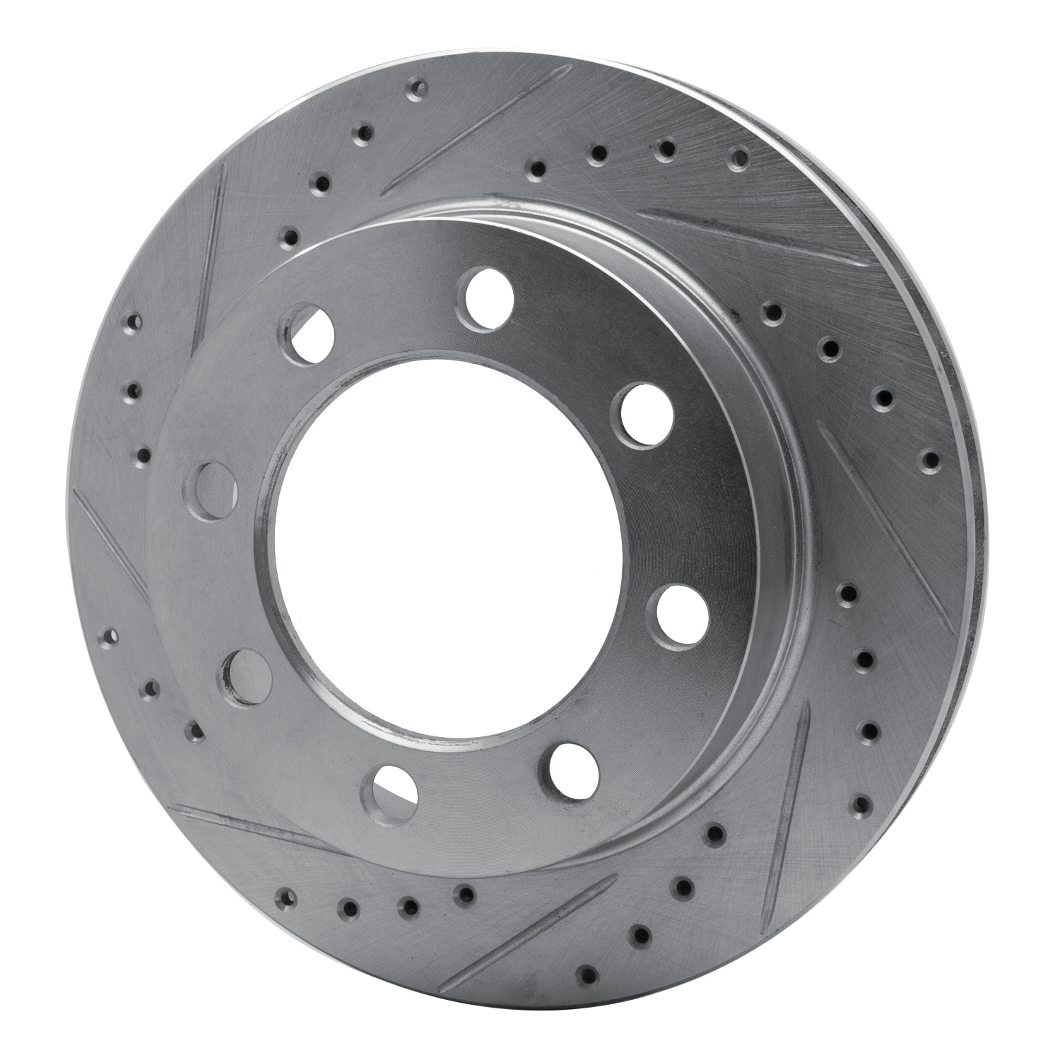 1977 Dodge D200 DFC Brake Rotor - Drilled and Slotted - Silver
