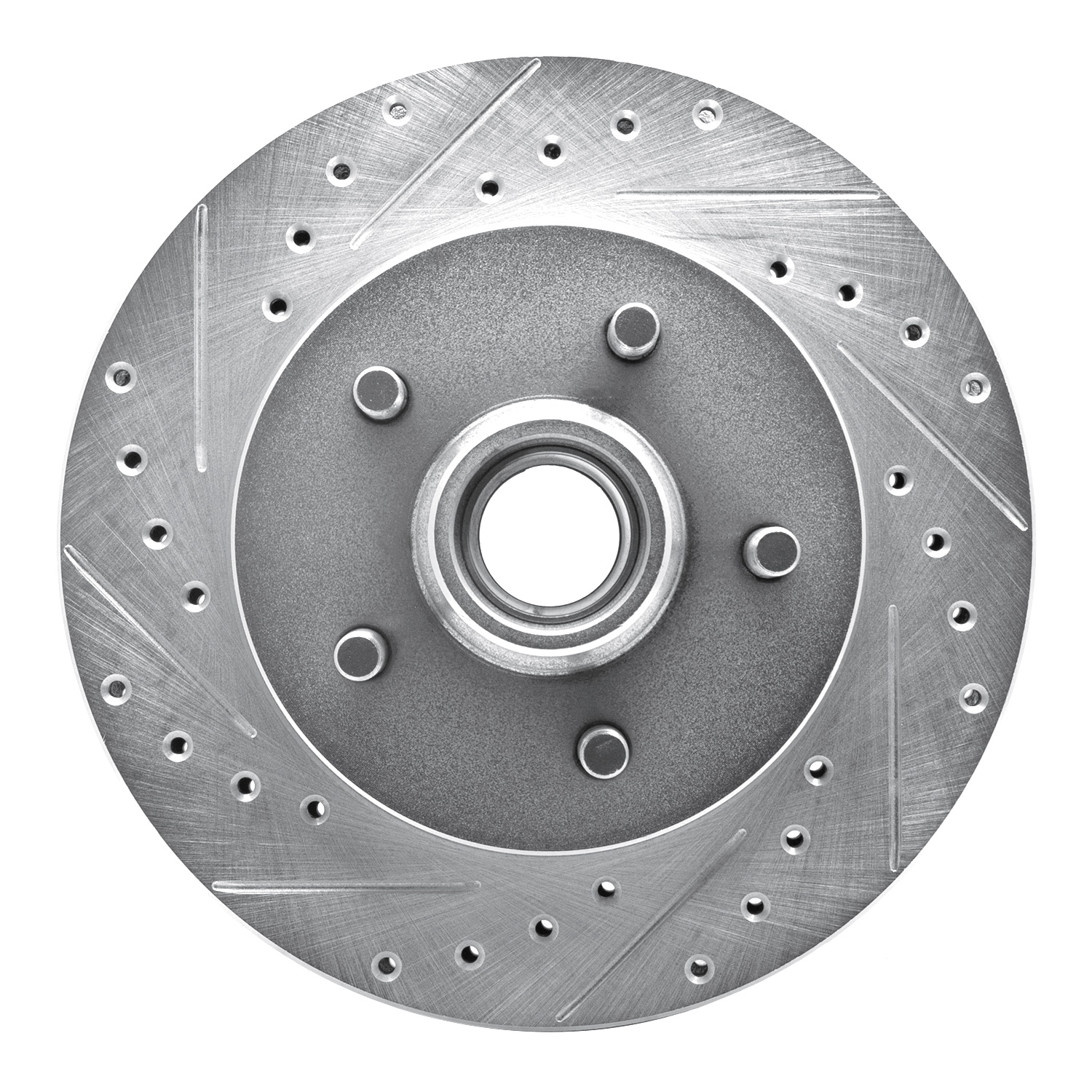 1997 GMC C1500 DFC Brake Rotor - Drilled and Slotted - Silver