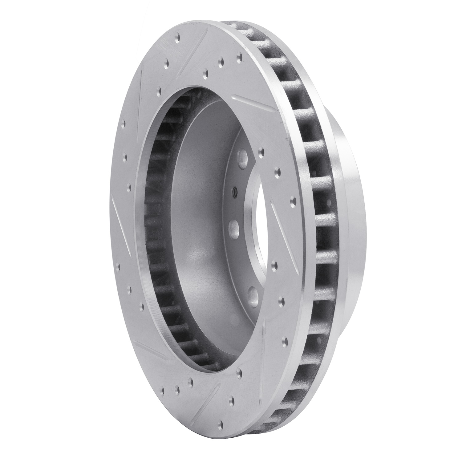 2007 Hummer H2 DFC Brake Rotor - Drilled and Slotted - Silver