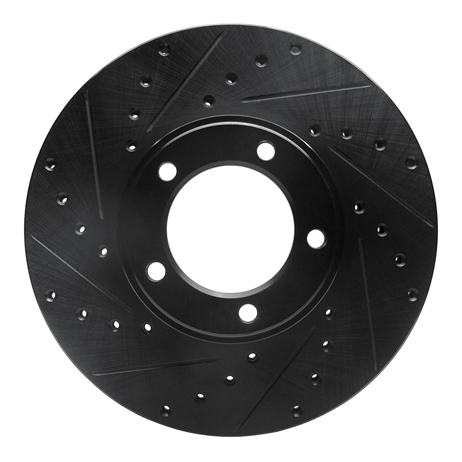 1980 Jaguar XJS DFC Brake Rotor - Drilled and Slotted - Black