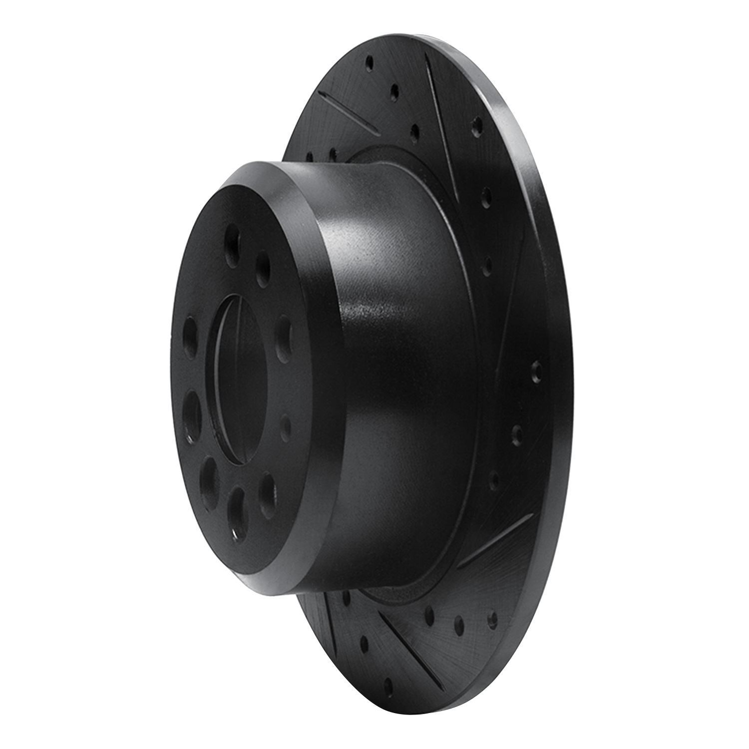 1987 Volvo 780 DFC Brake Rotor - Drilled and Slotted - Black