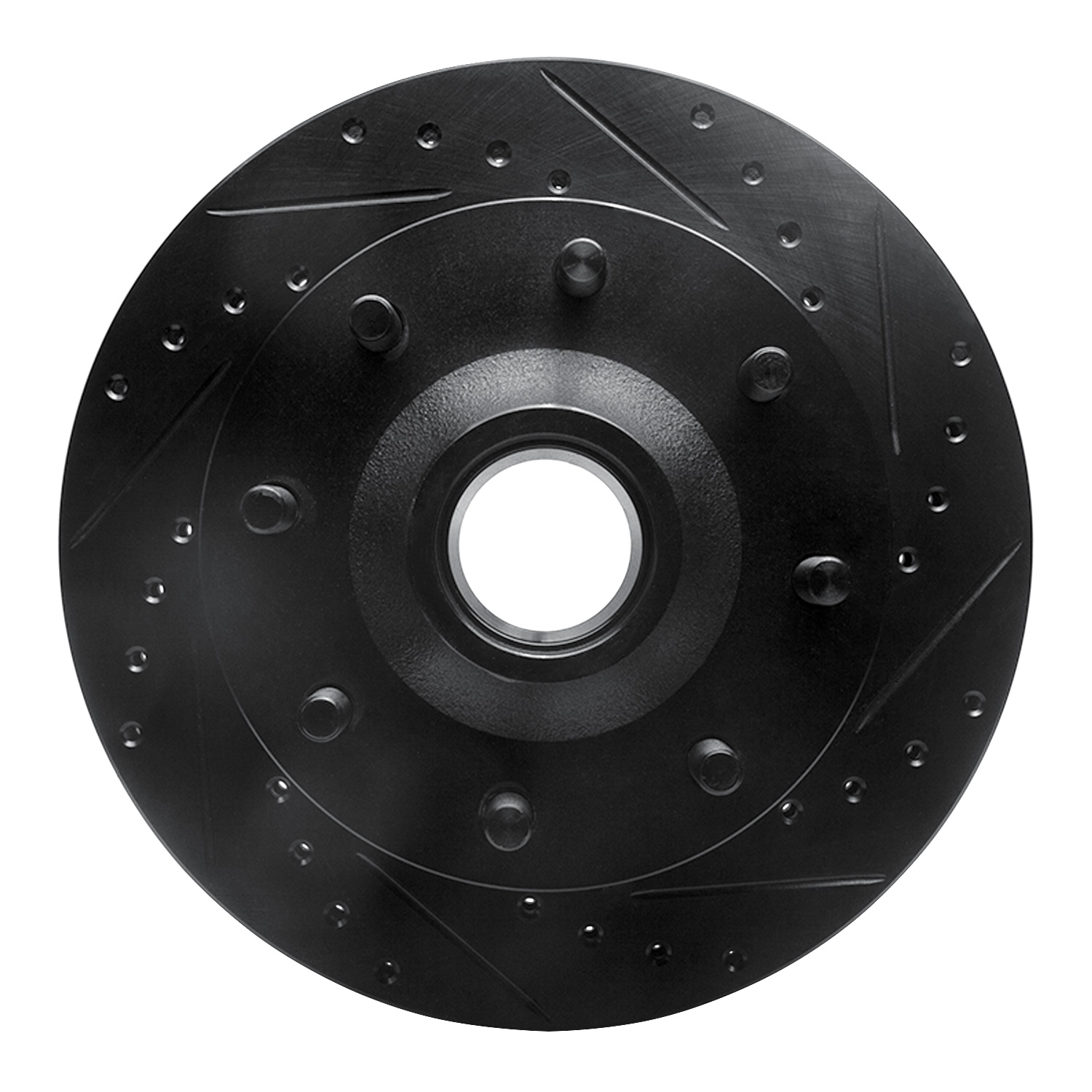 1973 Chevrolet P30 Van DFC Brake Rotor - Drilled and Slotted - Black